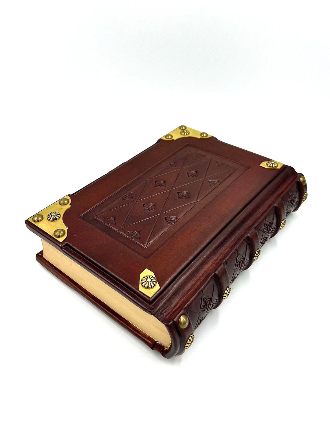 Medieval Styled Leather Journal - Heraldic Book - Royal Sketchbook ...