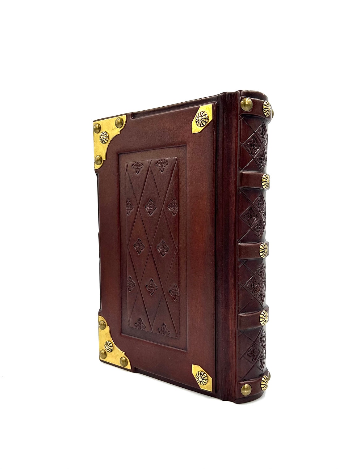 Medieval Styled Leather Journal - Heraldic Book - Royal Sketchbook ...