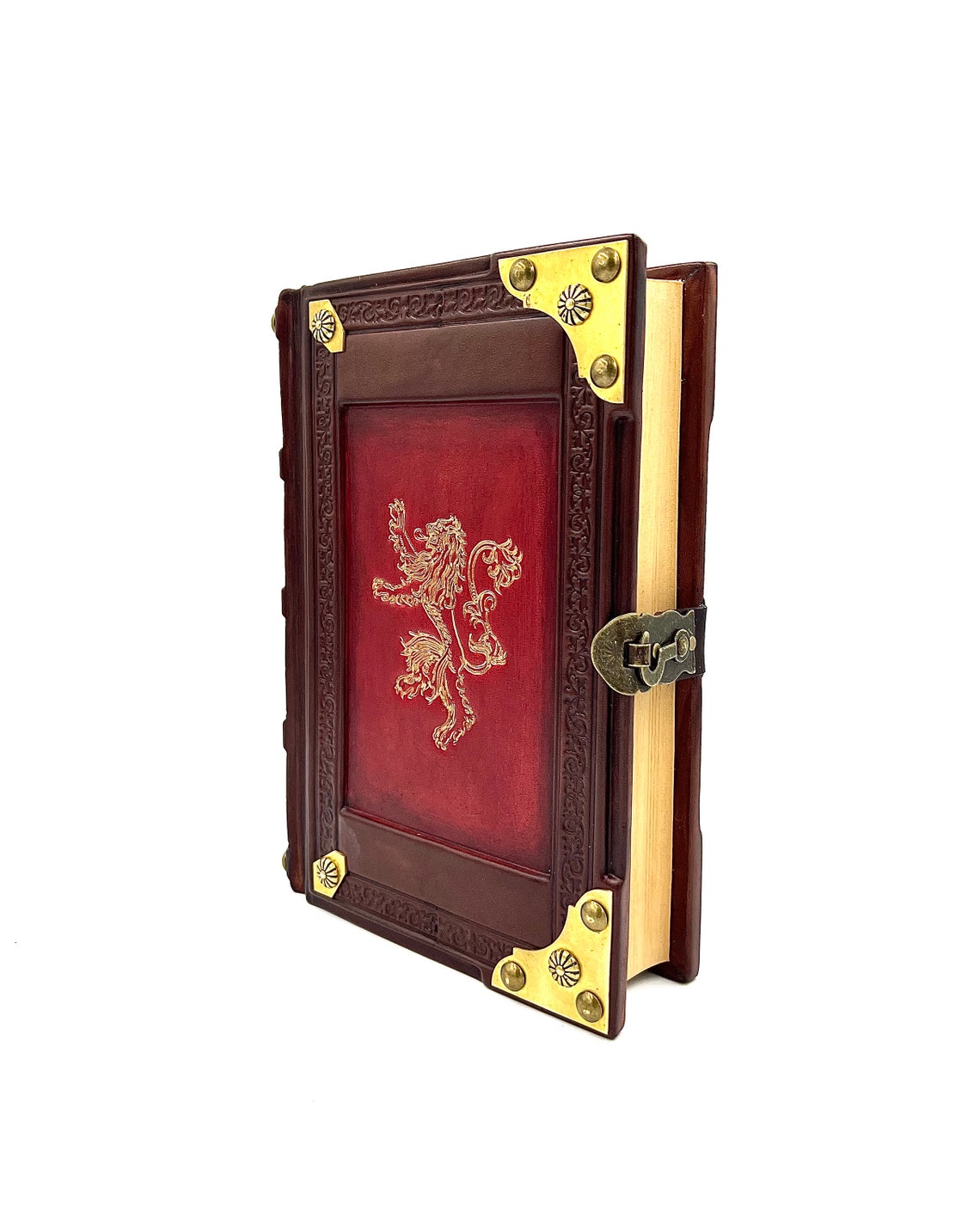 Medieval Styled Leather Journal - Heraldic Book - Royal Sketchbook ...