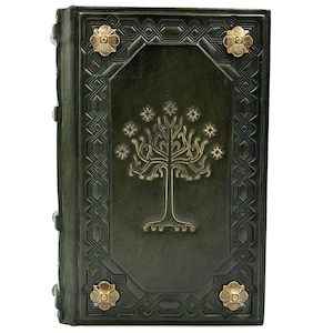 Lord of the Rings Leather Journal, Medieval Styled Book, the Tree of Gondor, Tolkien Sketchbook ...