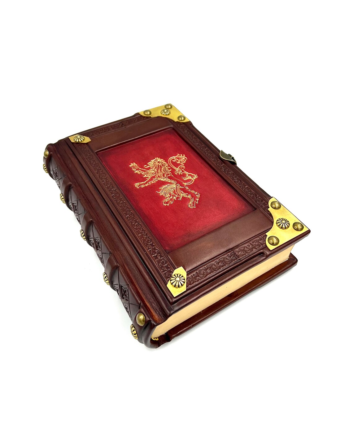 Medieval Styled Leather Journal - Heraldic Book - Royal Sketchbook ...