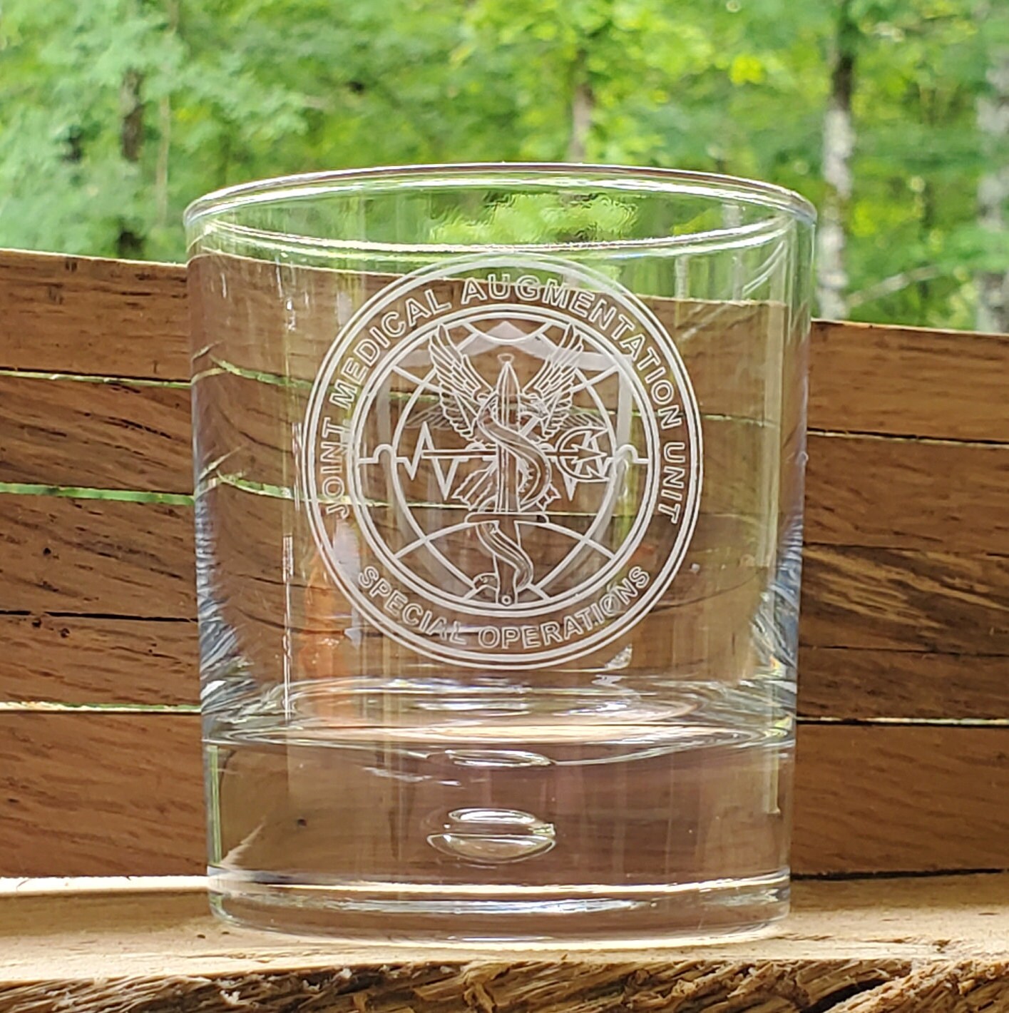 Custom Engraved 10.25 Oz. Bubble-bottomed Old Fashioned Lowball Round ...