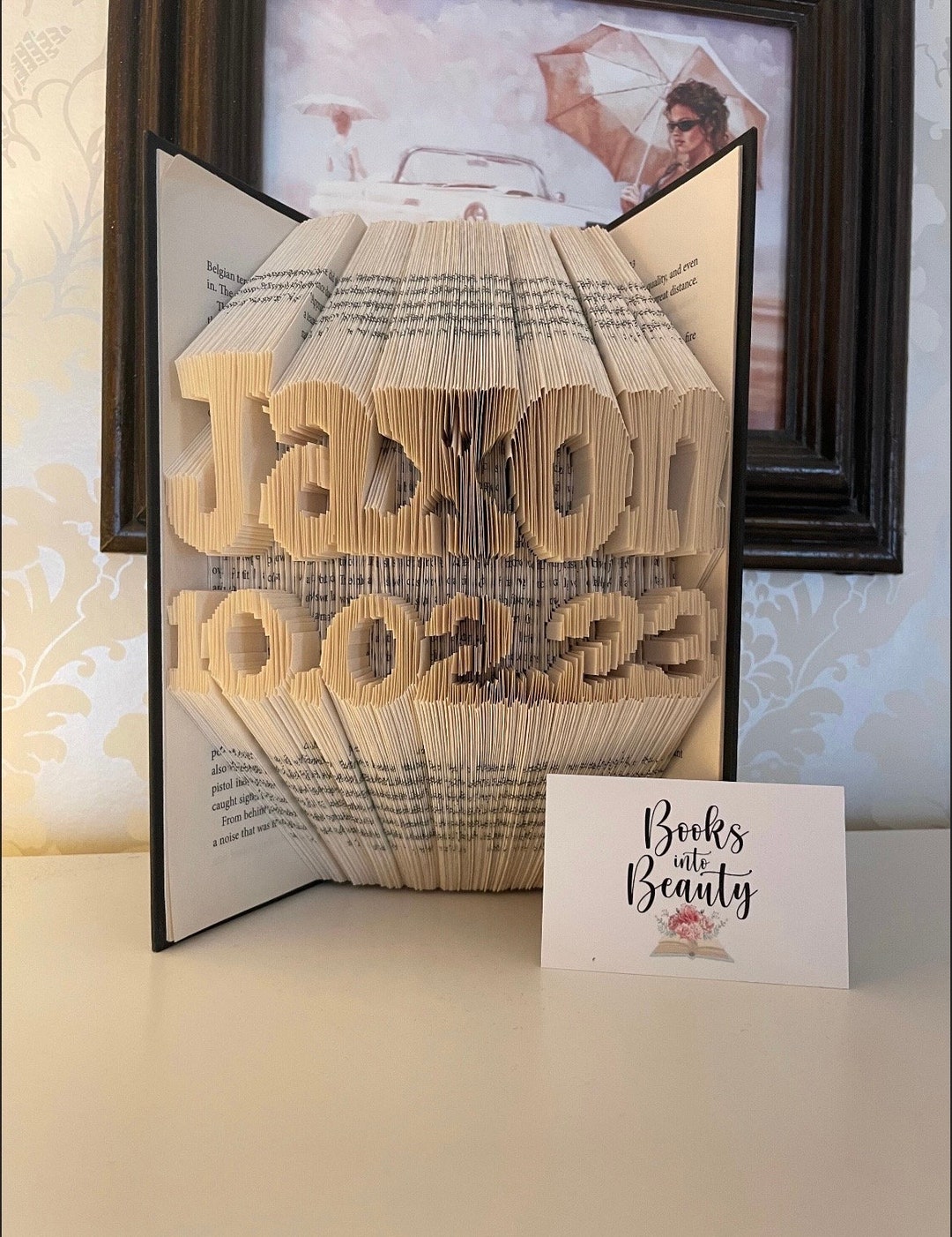 Personalised Name Book Fold - Etsy