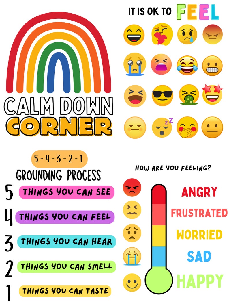 Calm Down Corner Printables - Etsy