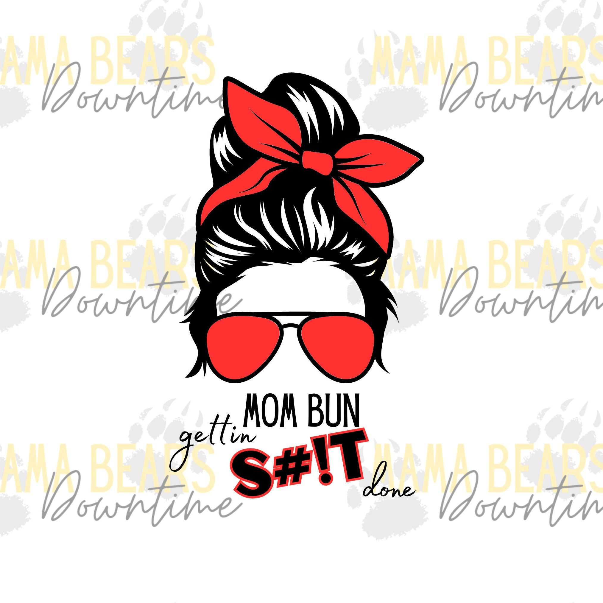 Mom Bun Bundle Sublimation Design - Etsy