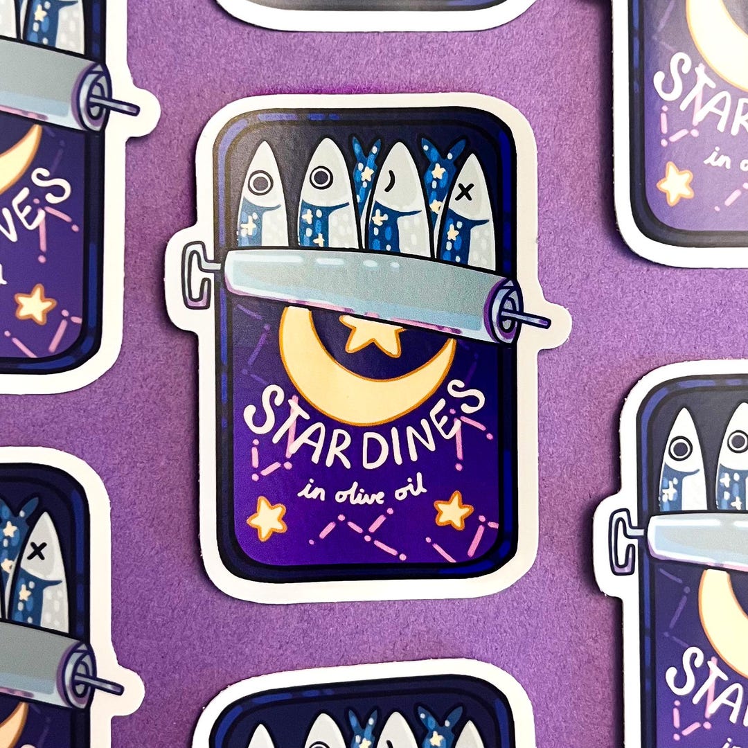 Sardines Sticker | Cute Sticker | Laptop Sticker - Etsy