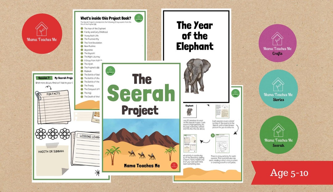 NEW: the SEERAH Project BOOK // Activity Book // Full Seerah for Kids ...