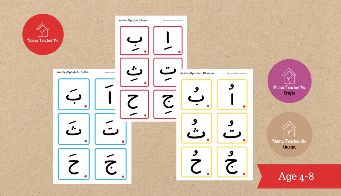 Arabic Short Vowel Flashcards // Quran // Arabic for Kids // Digital ...