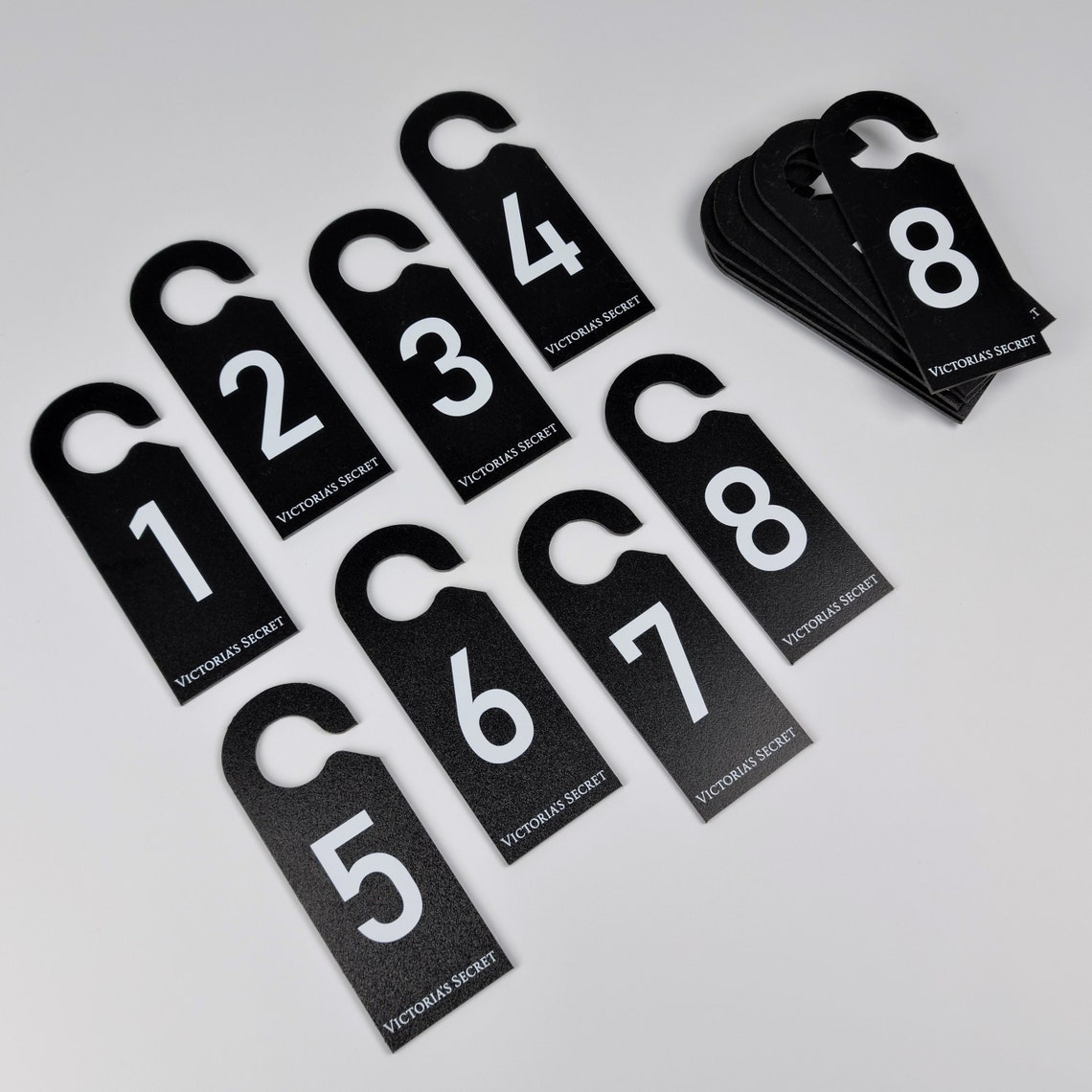 Personalized Modern Dressing Room Number, Acrylic Wardrobe Tag Sign ...