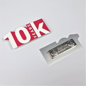 Custom Aluminum Name Tag | UV Printed Employee Badge With Magnet - Etsy