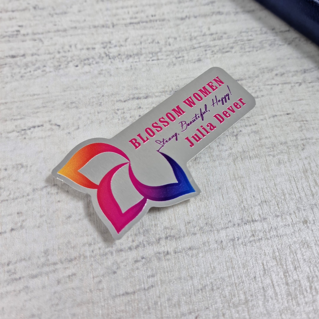 Custom-made Business Aluminum Name Tags | Personalized Employee Office ...