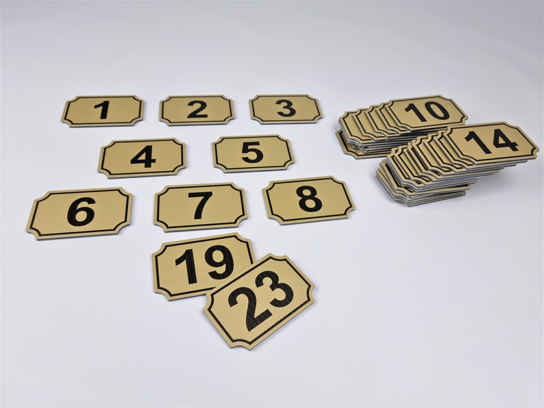 Custom Hotel Room Numbers Sign /engraved Dibond Apartment Number Plaque ...