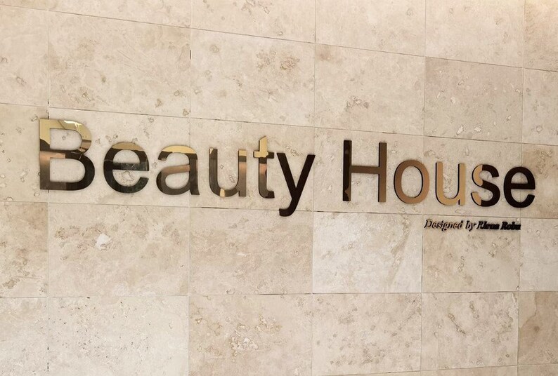 Mirror Acrylic Letters Personalised Acrylic Sign Laser Cut - Etsy