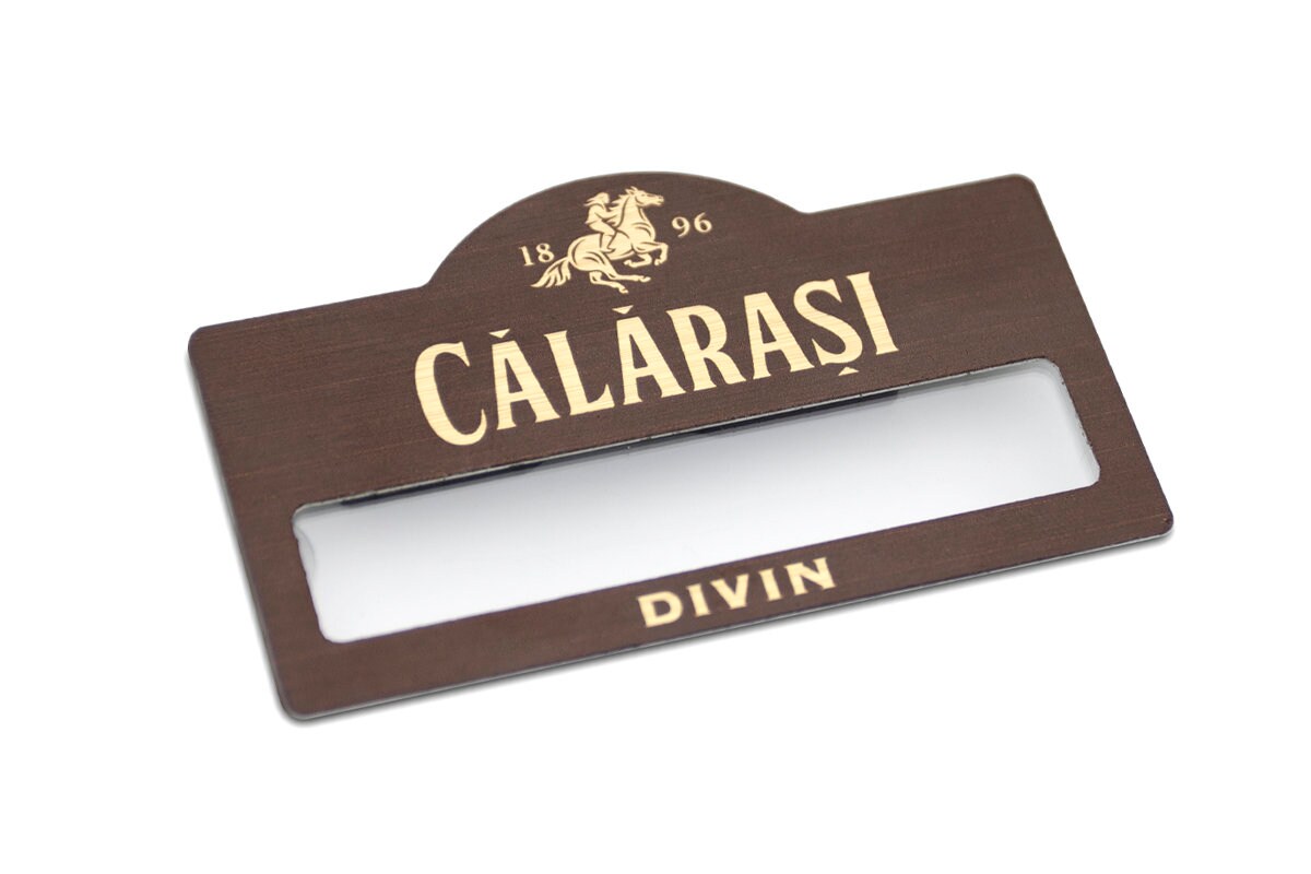 Personalized Aluminum Name Tag | Changeable Employee Badge With Magnet ...
