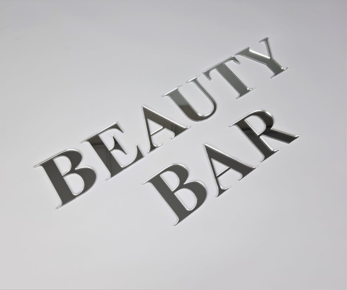 Mirror Acrylic Letters Personalised Acrylic Sign Laser Cut - Etsy