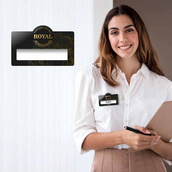 Multiple Use Name Tags Personalized Employee Office Name - Etsy