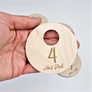 Personalized Modern Dressing Room Number, Acrylic Wardrobe Tag Sign ...