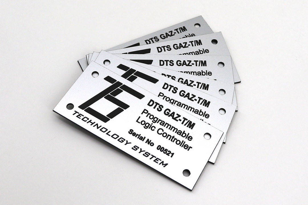 Costum Industrial Labels, Metal Label for Construction Tools, Equipment ...
