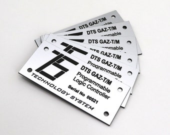 Asset Tag Machine Tag Nameplate ID Tag ID Plate - Etsy