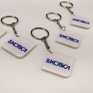 Epoxy Resin Custom Keychain With Logo for Companies / Personalized ...