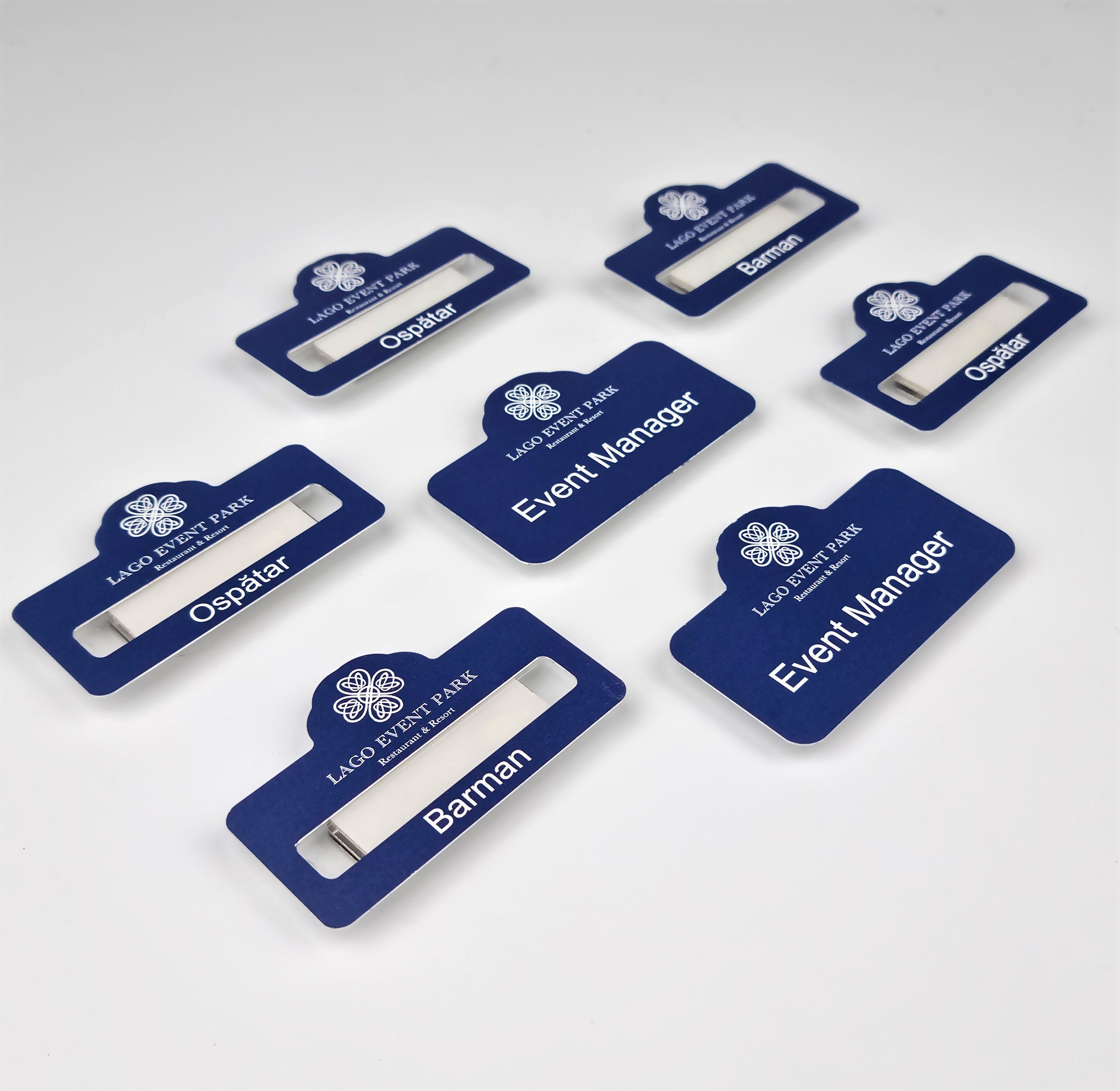 Personalized Aluminum Name Tag | Changeable Employee Badge With Magnet ...