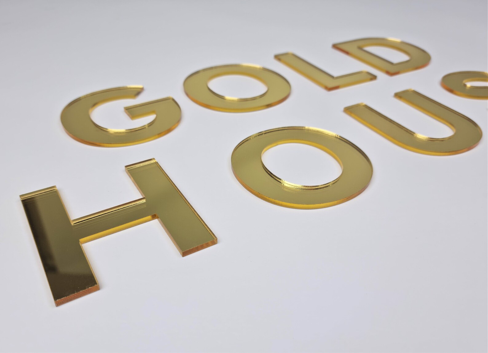 Mirror Acrylic Letters Personalised Acrylic Sign Laser Cut - Etsy