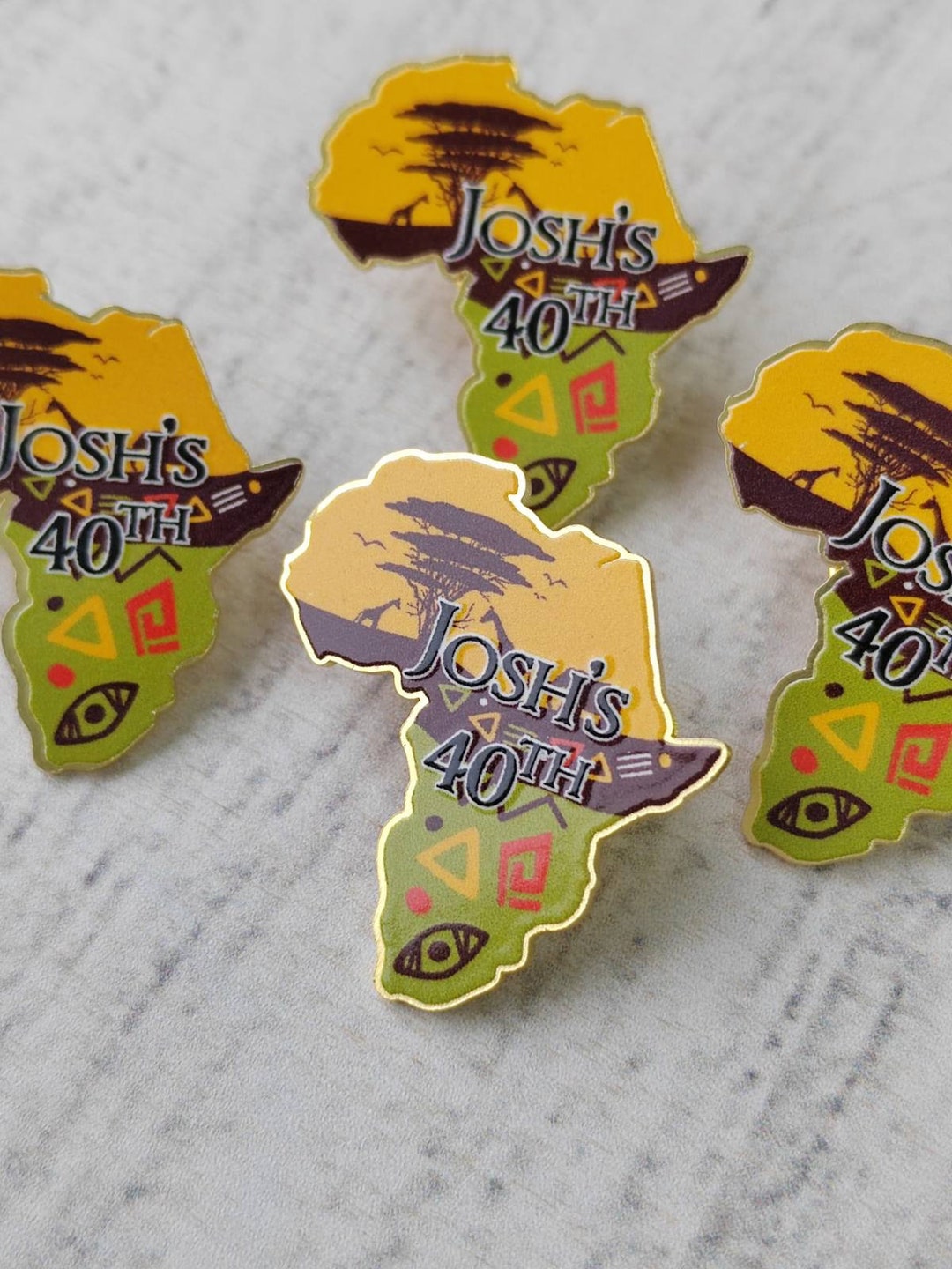 Full Color Lapel Pin, Gold Custom Enamel Pin, Personalised Pins, Custom ...