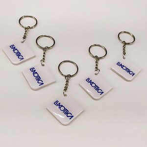 Epoxy Resin Custom Keychain With Logo for Companies / Personalized ...