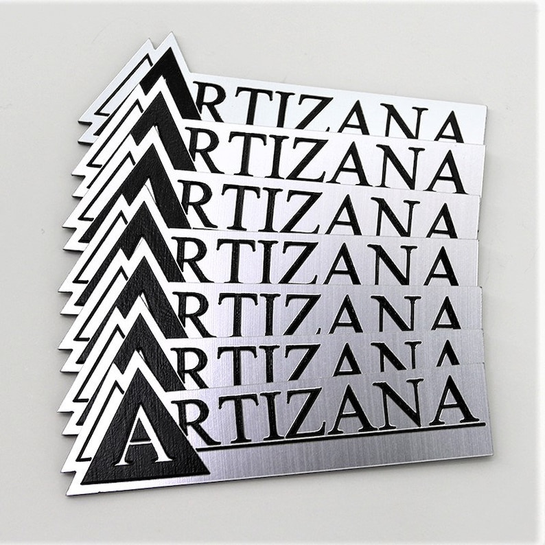 Custom Engraved Aluminium Logo Labels, Business Nameplates - Etsy