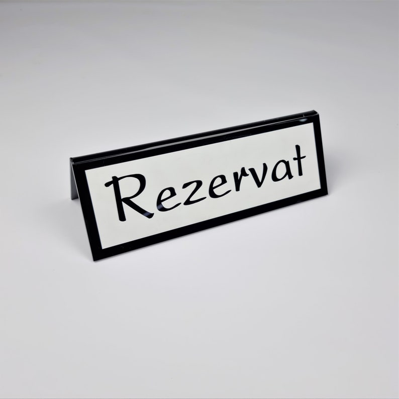 Reserved Sign for Restaurants Bars Cafes / Personalized - Etsy
