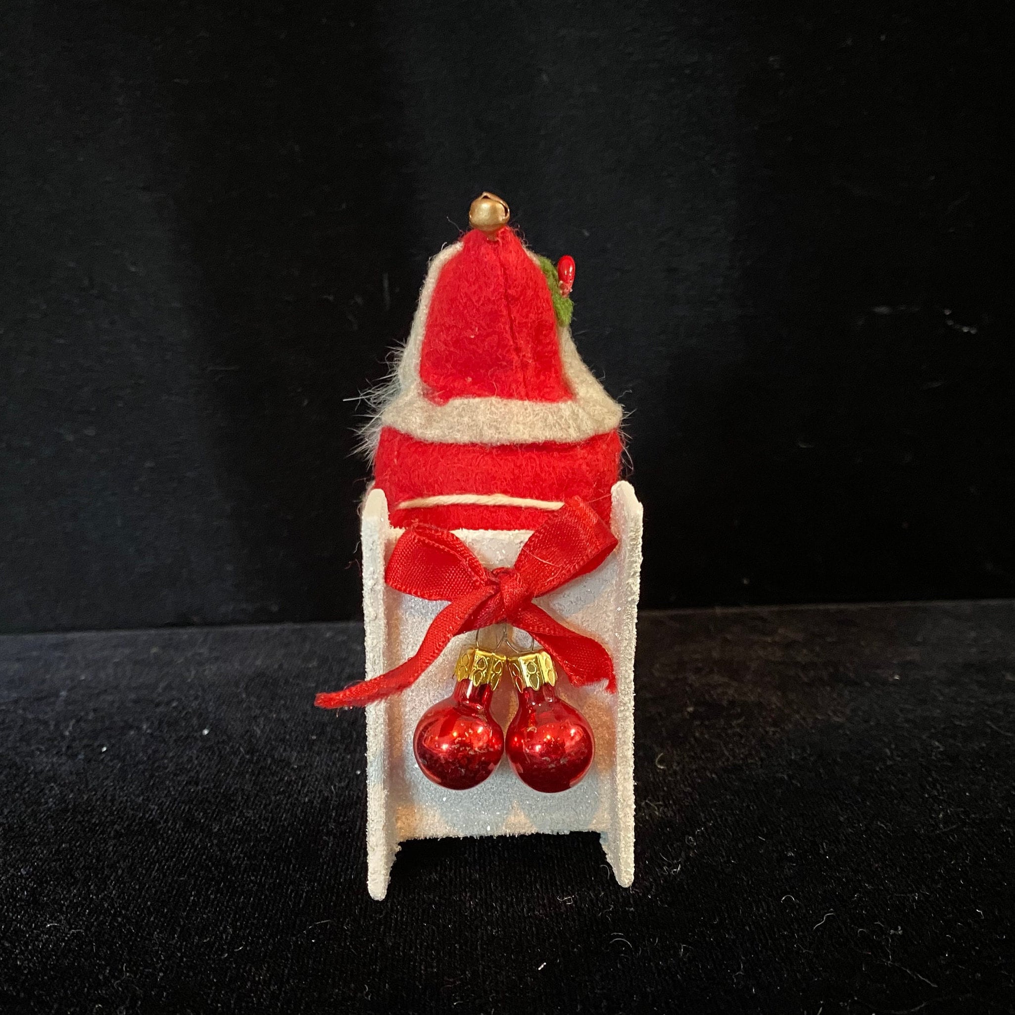 3.5 Vintage German Santa replica in Sleigh - Etsy
