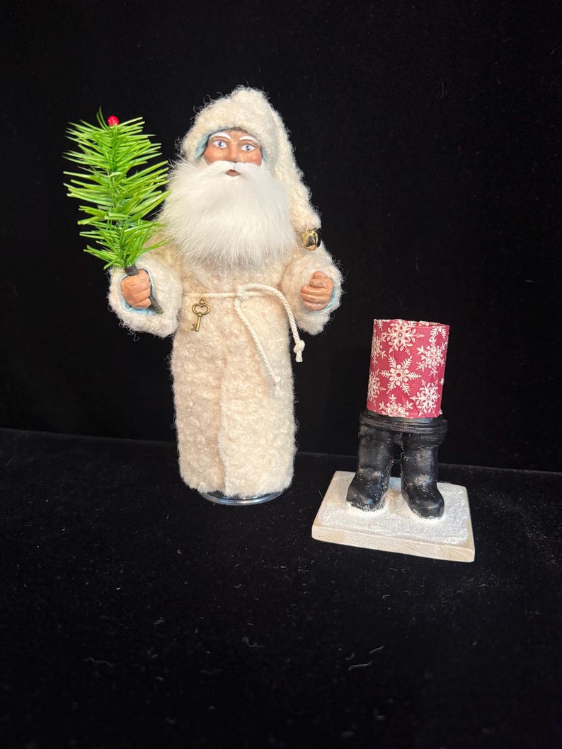 Artisan Reproduction of Antique German Santa Candy Container With ...