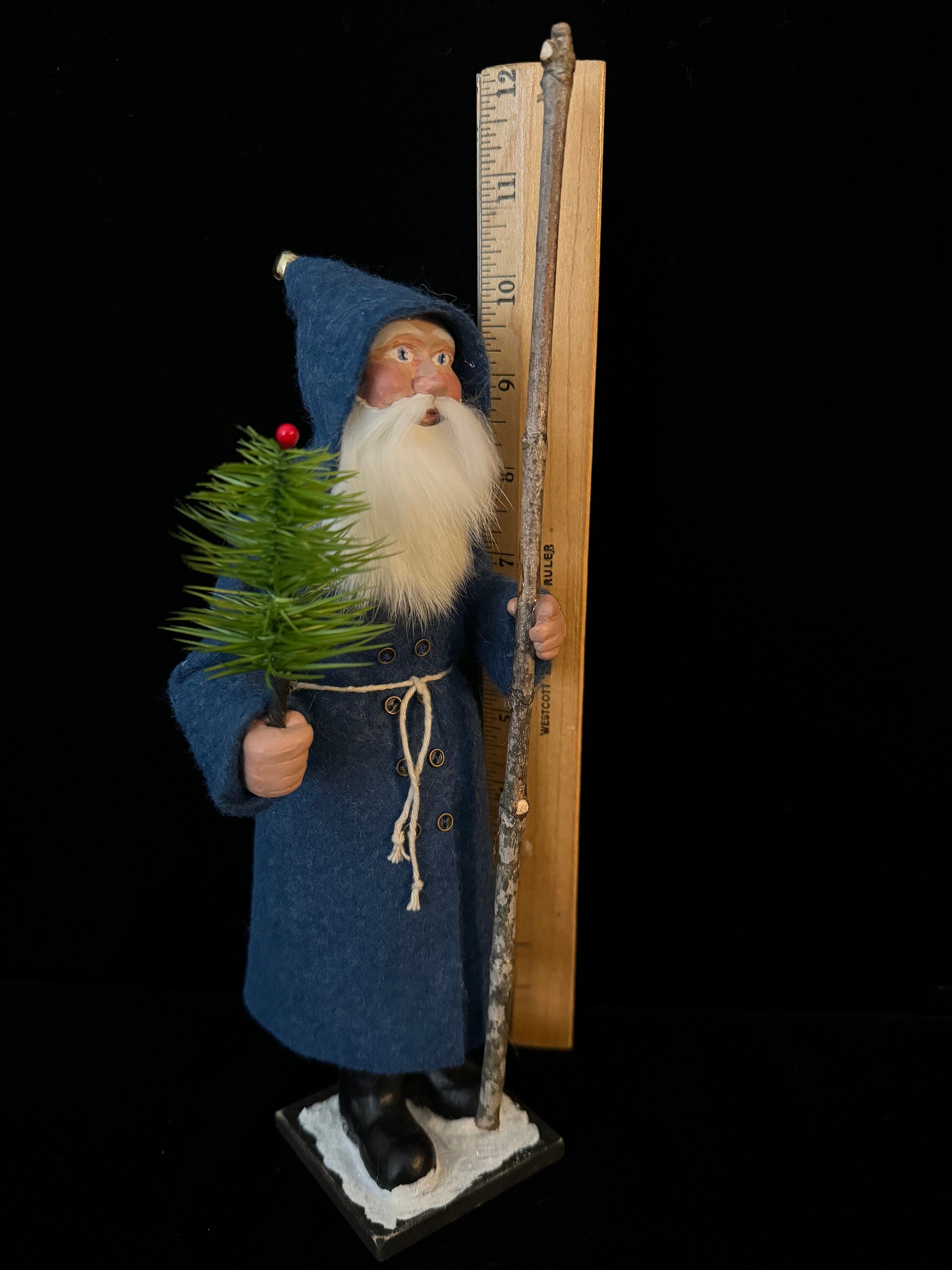 10” Artisan Reproduction of Antique German Santa Candy Container - Etsy