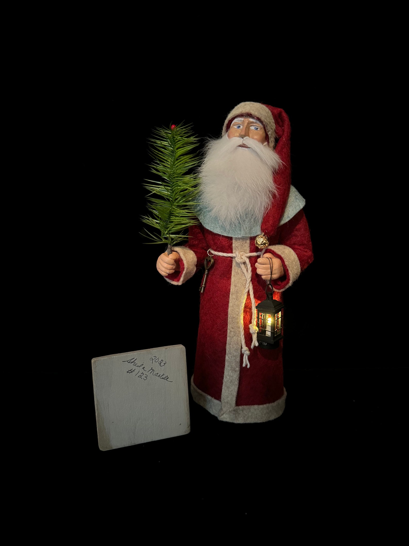 10 Red Antique German replica Santa Candy Container With Working ...