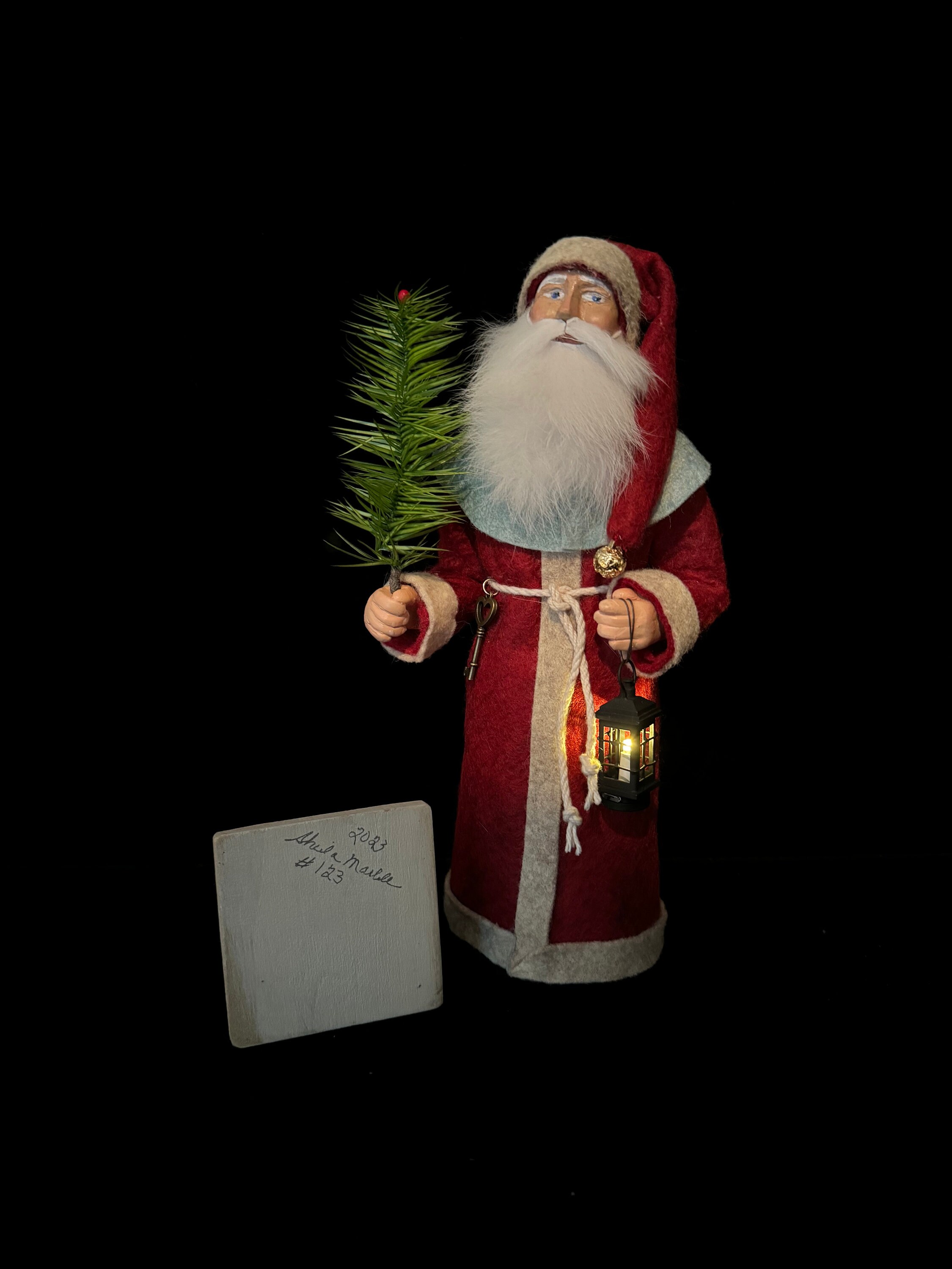 10 Red Antique German replica Santa Candy Container With Working ...