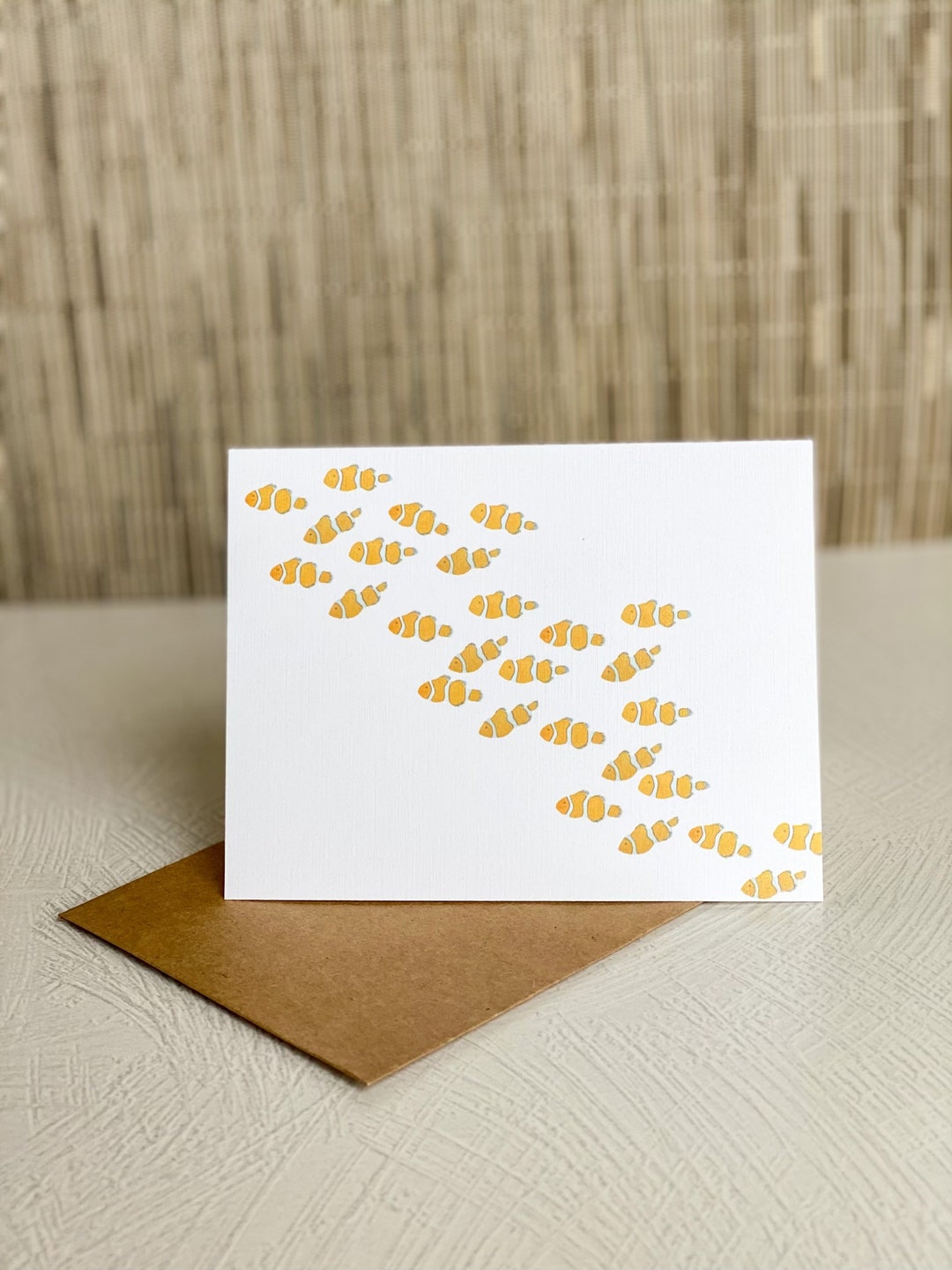 Clownfish Cards Clownfish Painting Clownfish Art Fish Print Fish Card ...