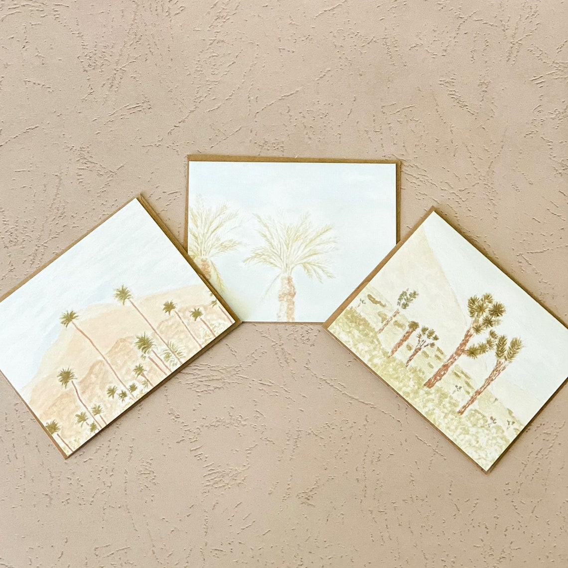 Palm Springs Cards | Palm Springs Watercolor | Palm Springs Set of Six ...