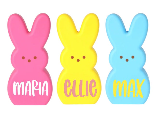 AUTHENTIC PEEPS 10inch Light up LED Easter Basket Toy With Name ...