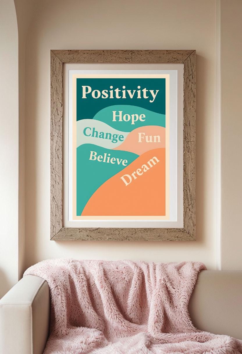 Pastel Motivational Instant Download Digital Art Print - Positivity ...