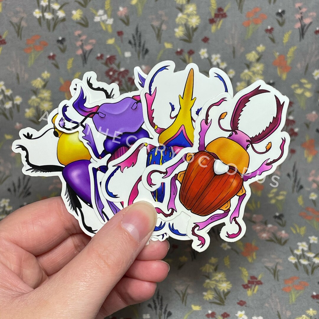 Pride Beetle Stickers | 3" Waterproof Stickers | LGBTQIA Pride - Etsy
