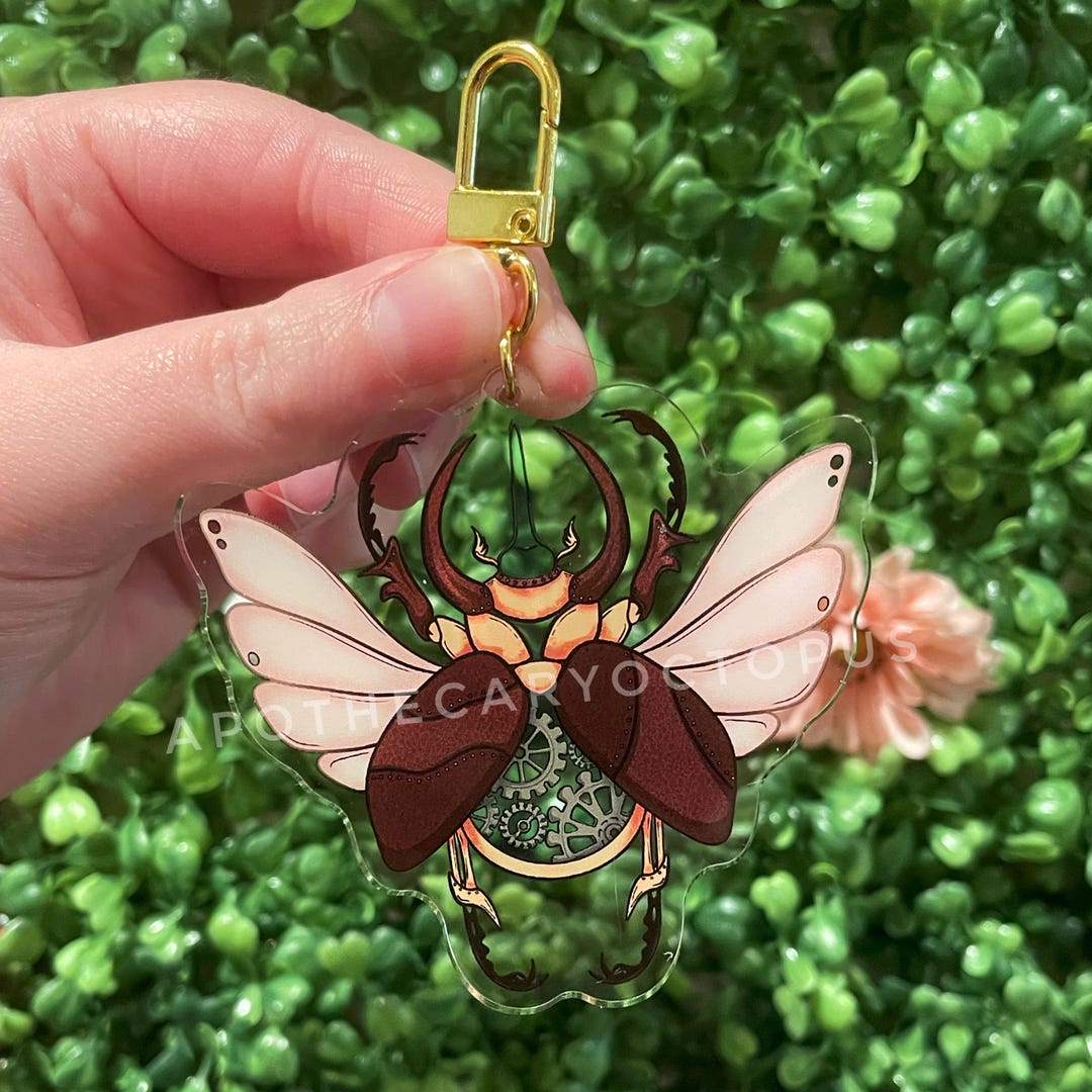 Steampunk Beetle 3 Inch Keychain - Etsy