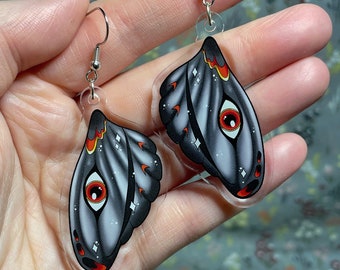 Mothman Earrings - Etsy