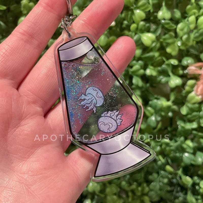 Liquid Keychain - Etsy