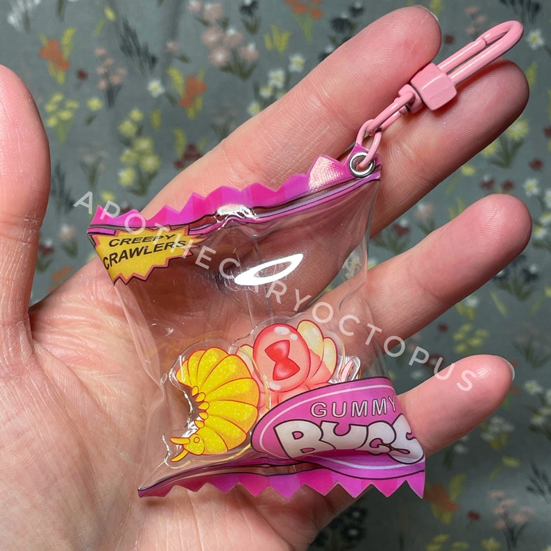 Gummy Bug Shaker Keychain - Etsy