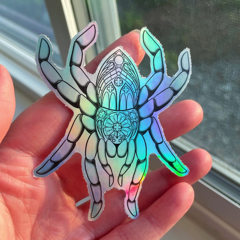 Holographic Tarantula Sticker - Etsy
