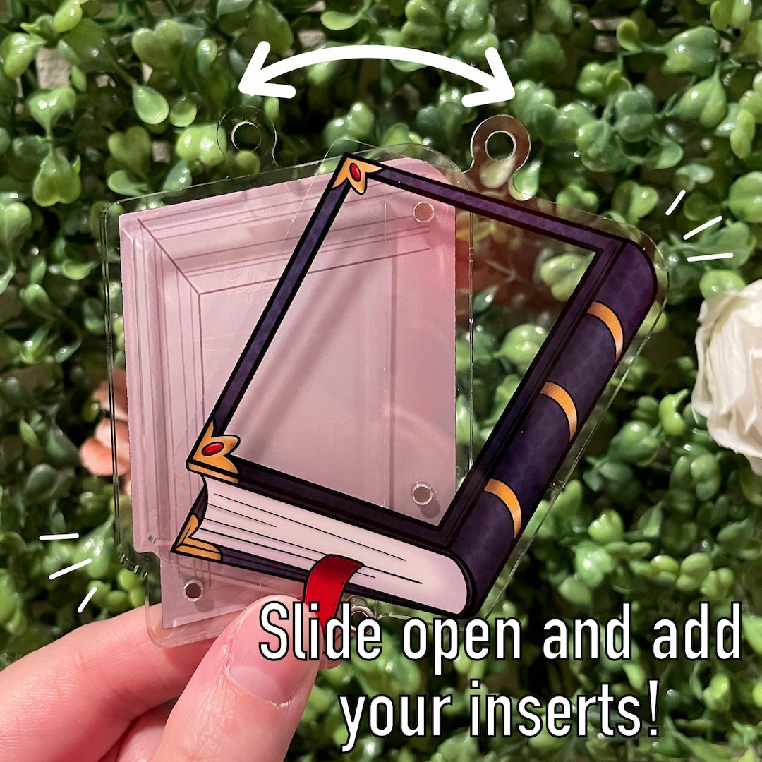 Book of Spells OPENING Shaker Keychain | Inserts Sold Separately - Etsy