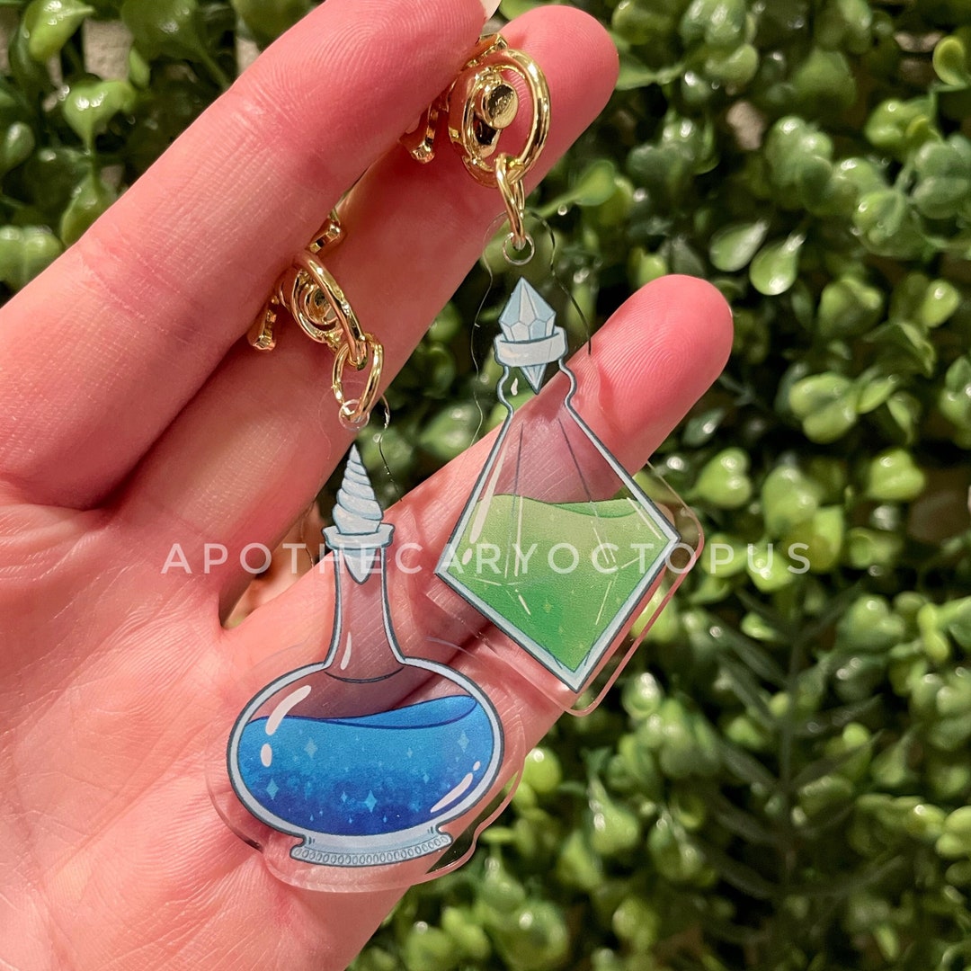 Magic Potion Charms | 2" Potion Vial Keychain - Etsy