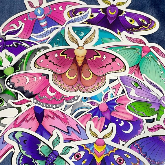 Pride Moth Stickers Vinyl Stickers 3 Inch Stickers - Etsy