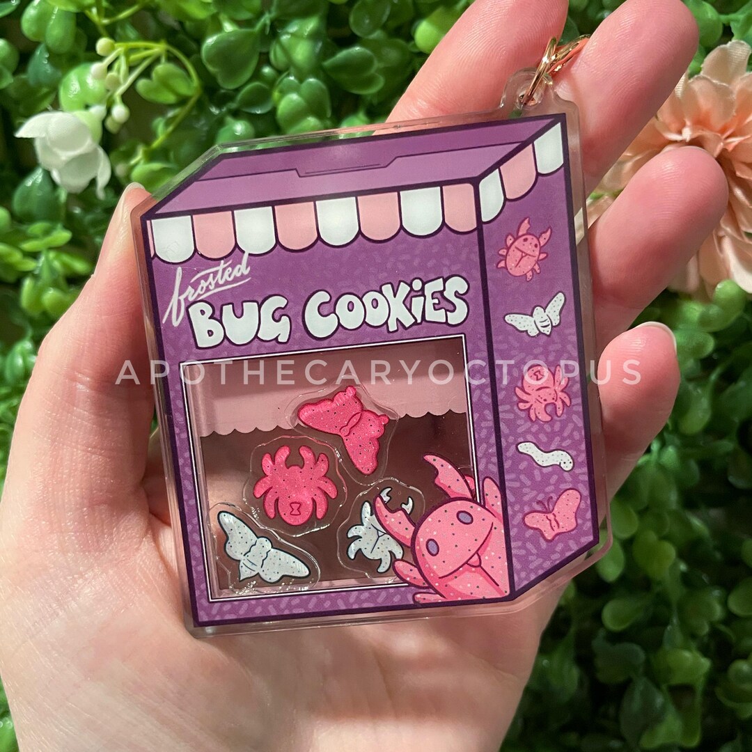 Bug Cookies Shaker Keychain - Etsy