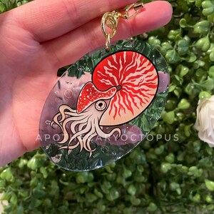 Nautilus Ripple Acrylic Charm 3 Keychain - Etsy